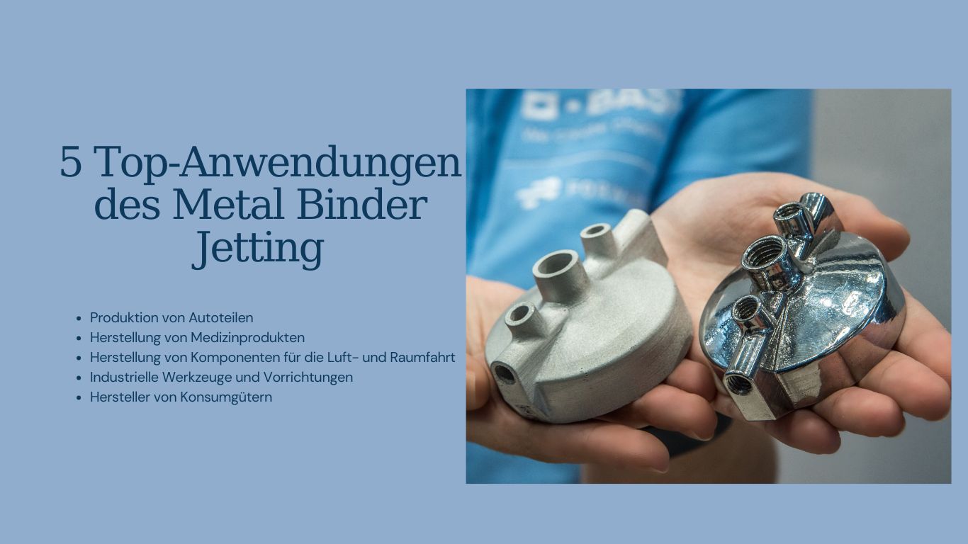 5 Top-Anwendungen des Metal Binder Jetting - Deutschestal